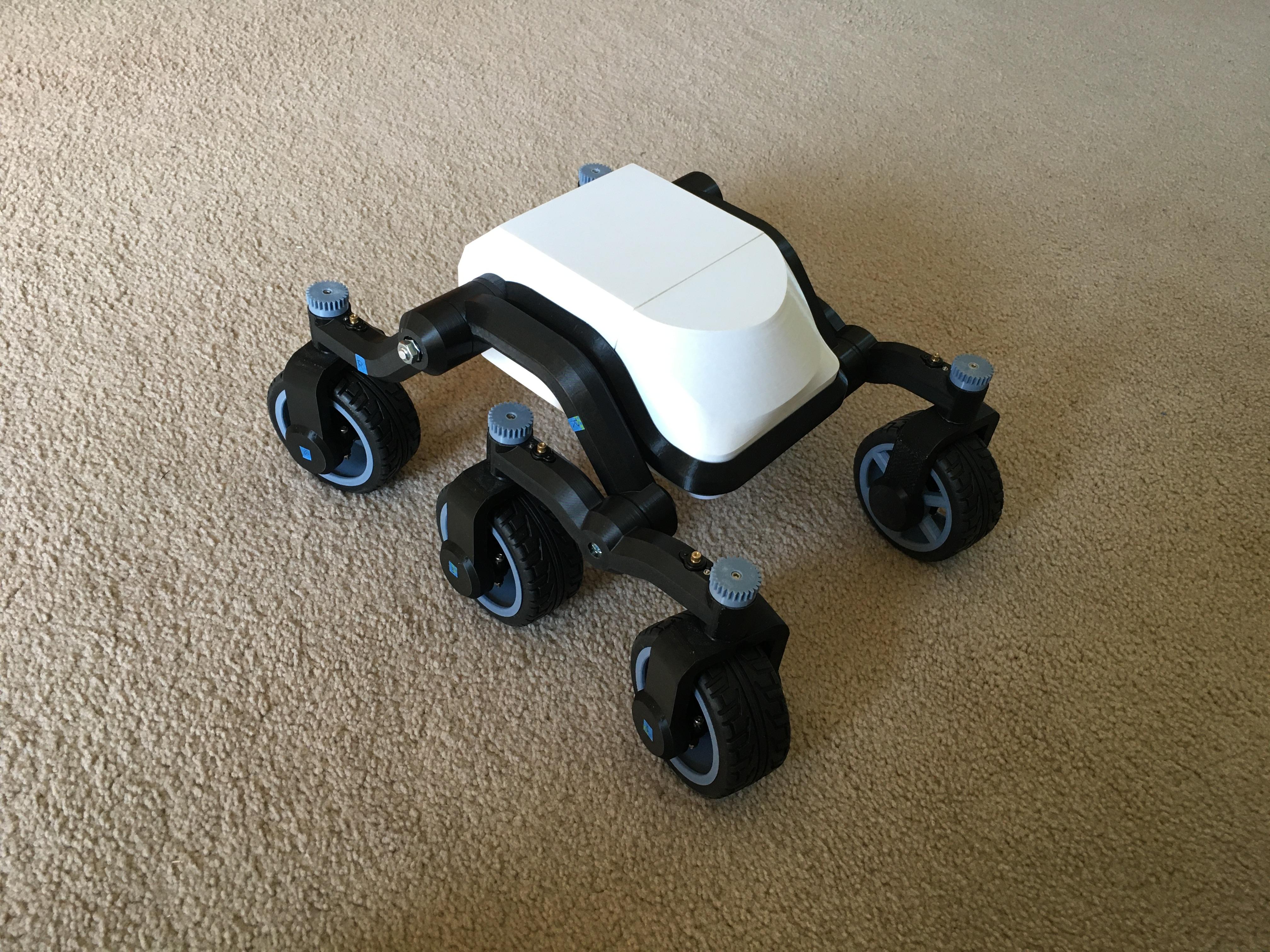 A Six Wheeled Robot Garden Rover